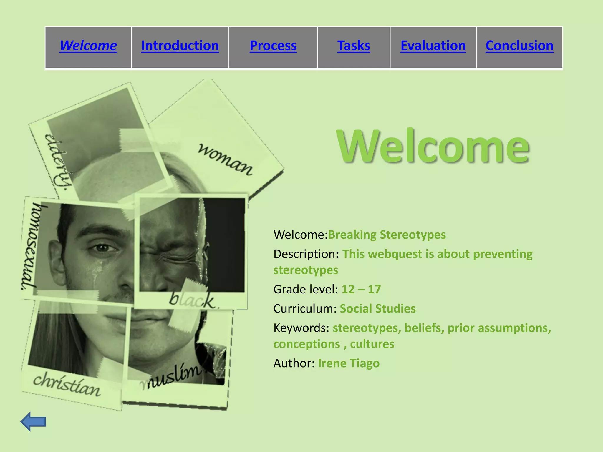 Webquest: Breaking stereotypes | PDF