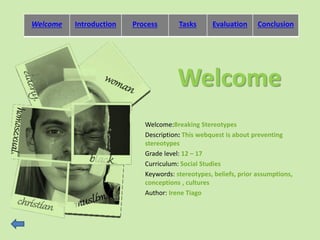 Webquest: Breaking stereotypes | PDF