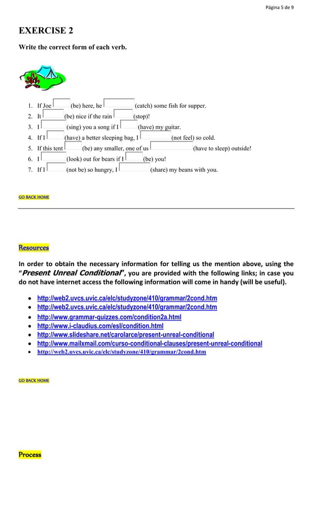 PRESENT UNREAL CONDITIONAL | DOCX