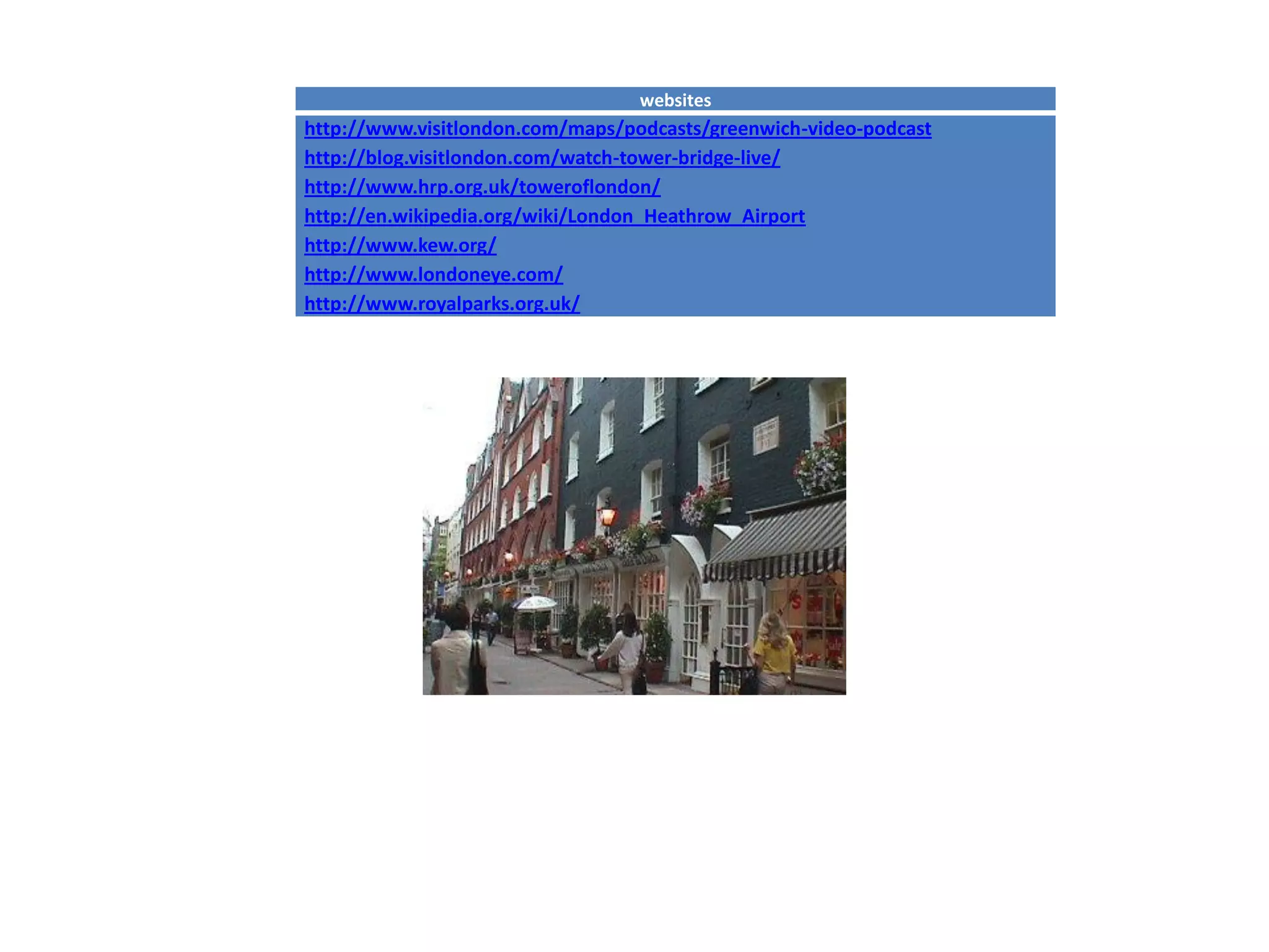 Webquest - A trip to London | PPT