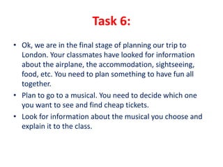 Webquest - A trip to London | PDF