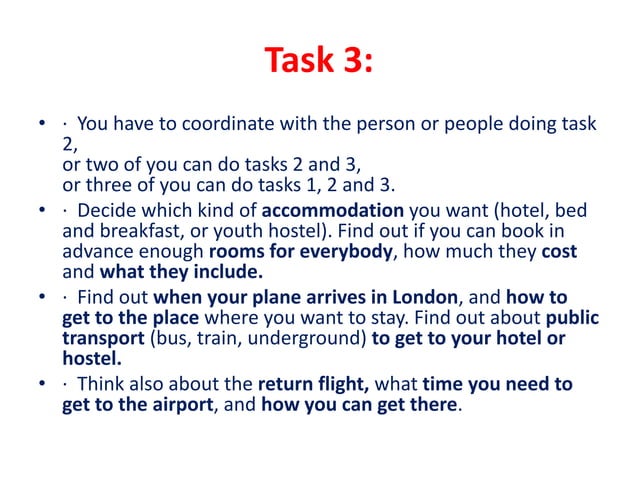 Webquest - A trip to London | PPT