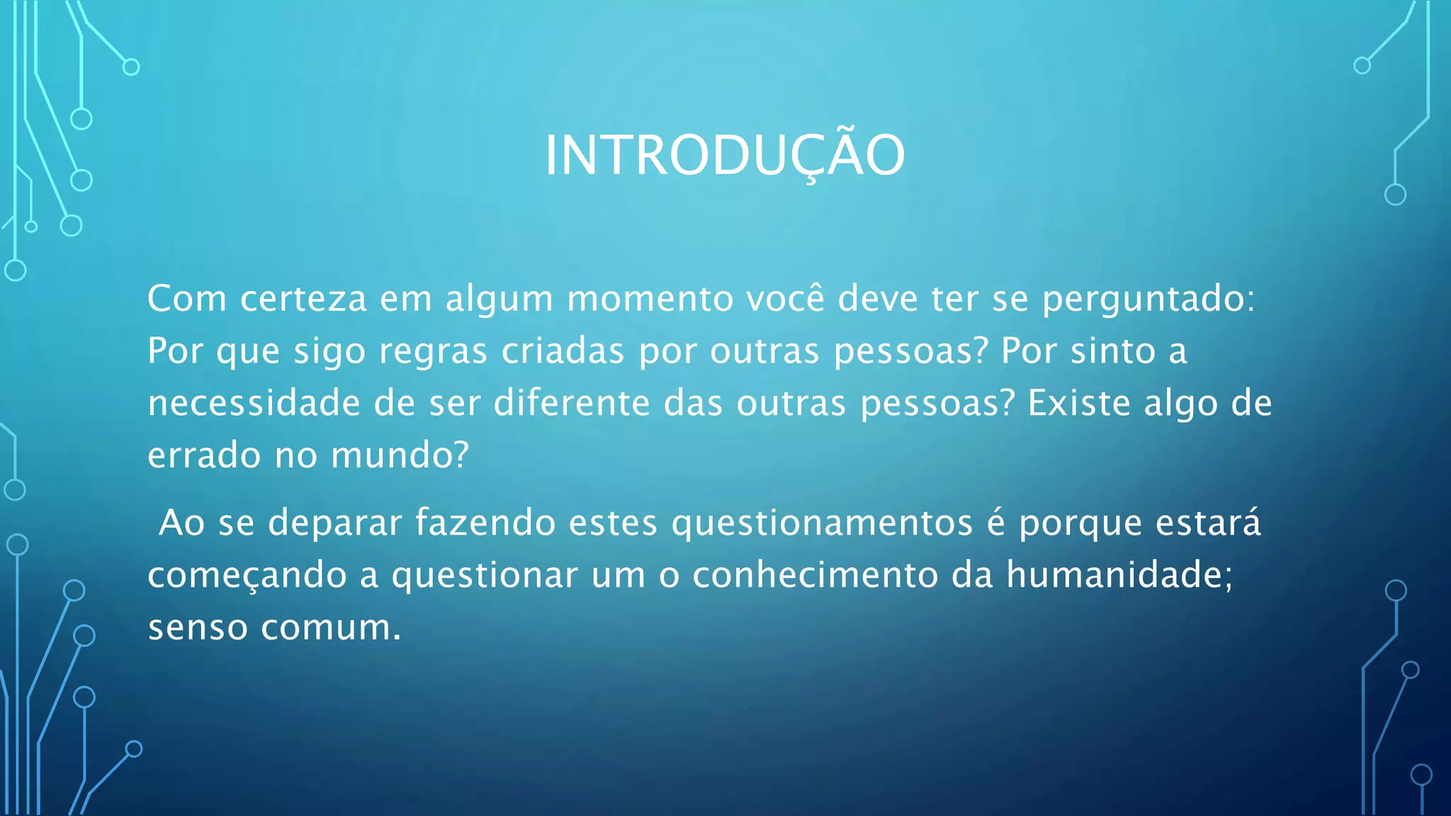 senso comum e senso critico | PPTX