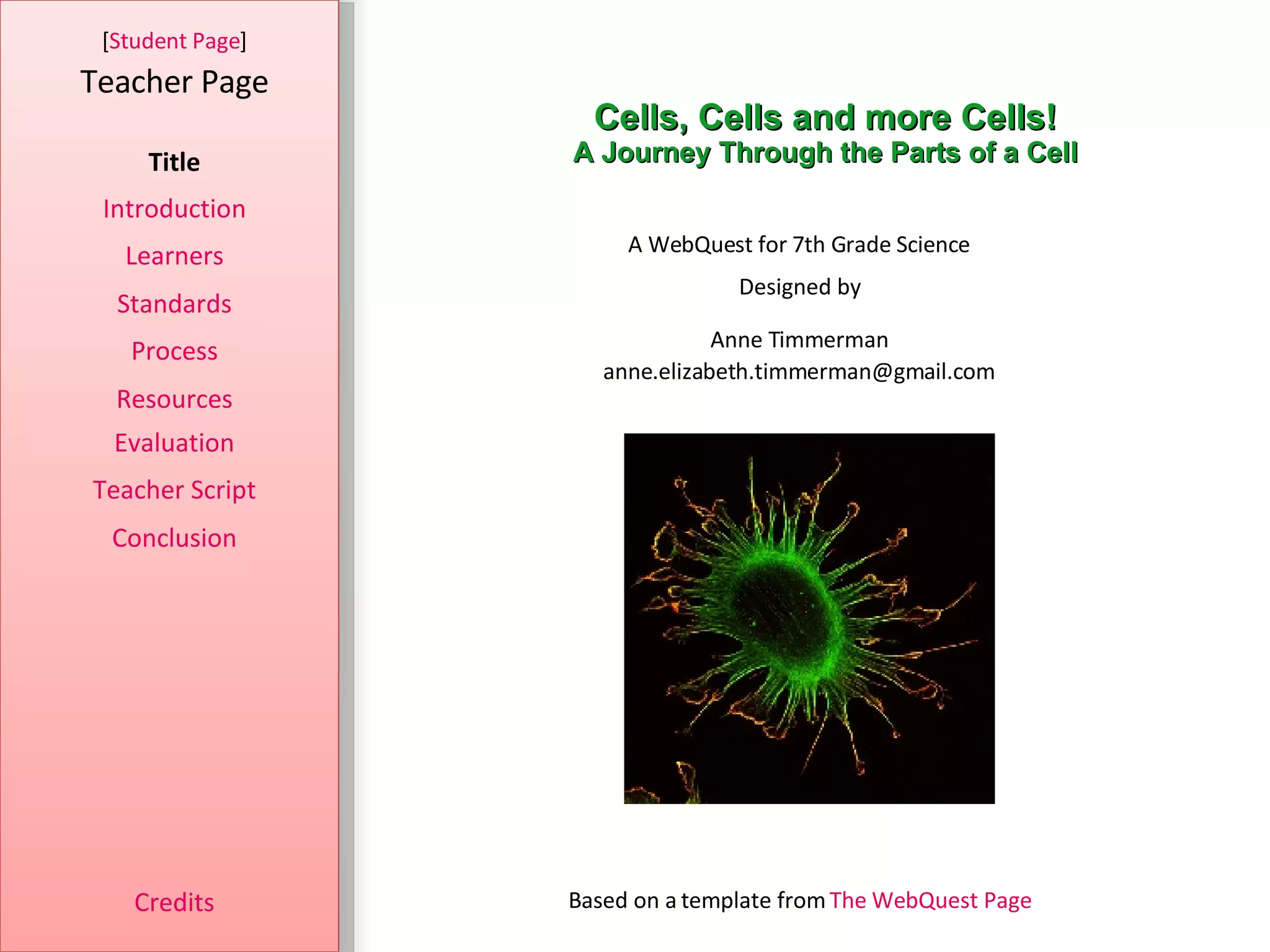 Webquest Cells | PPT