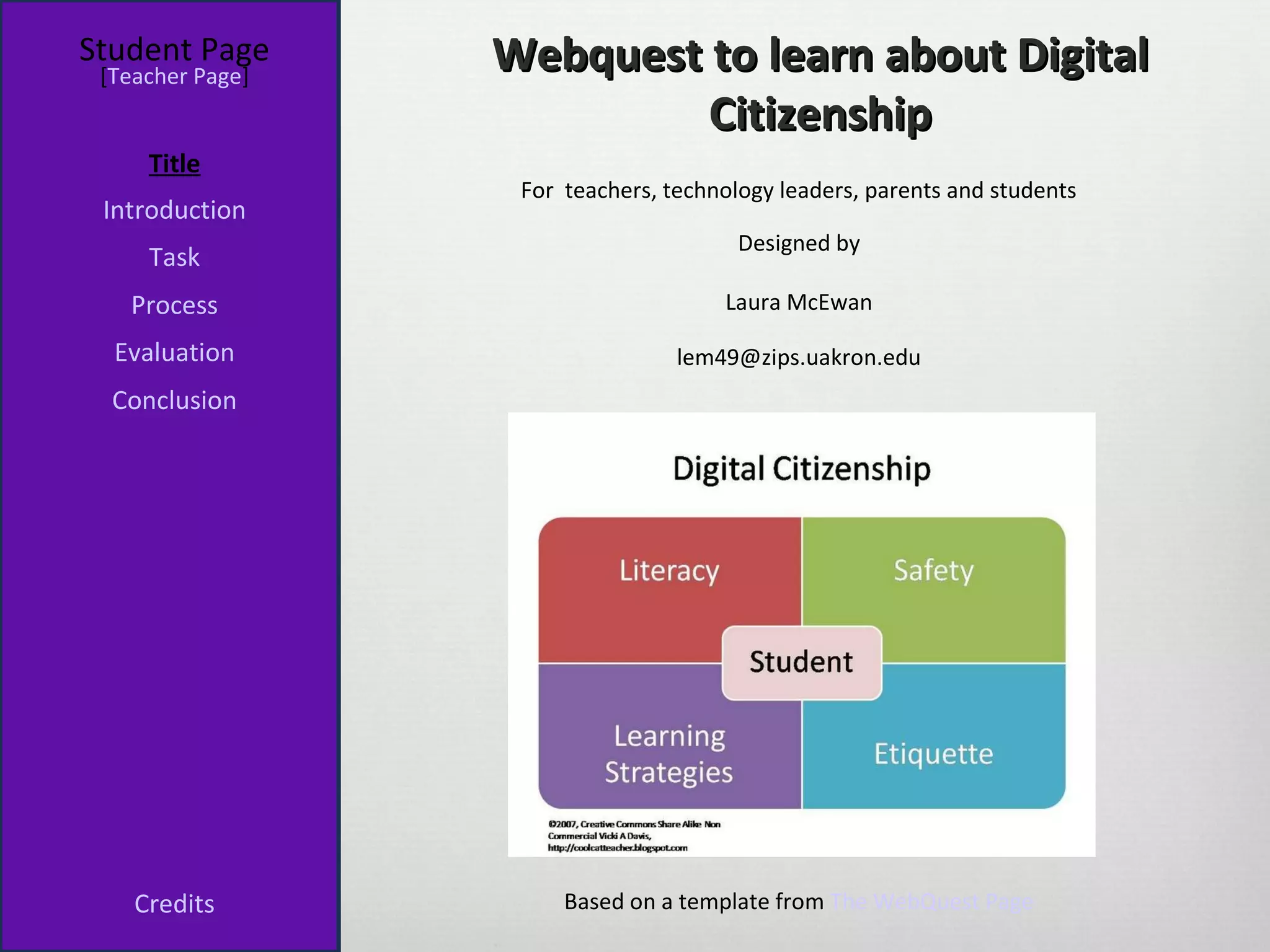 Webquest digital citizenship | PPT