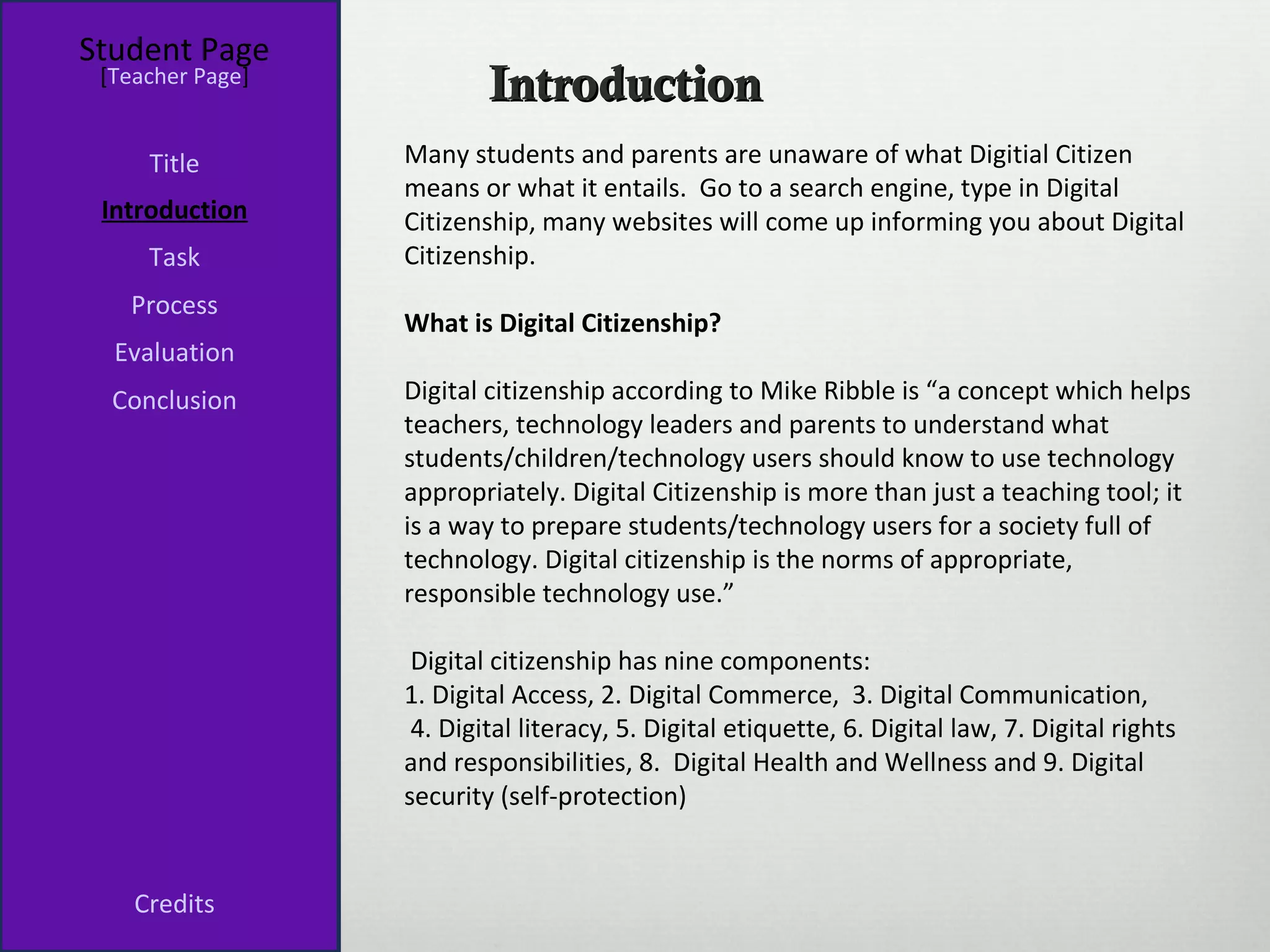 Webquest digital citizenship | PPT