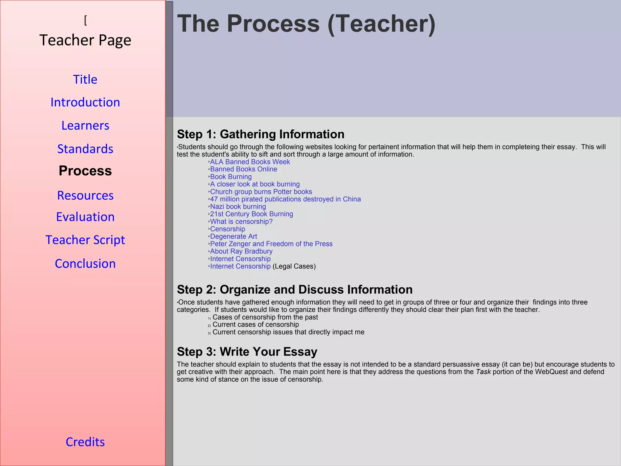 Fahrenheit 451 WebQuest | PPT