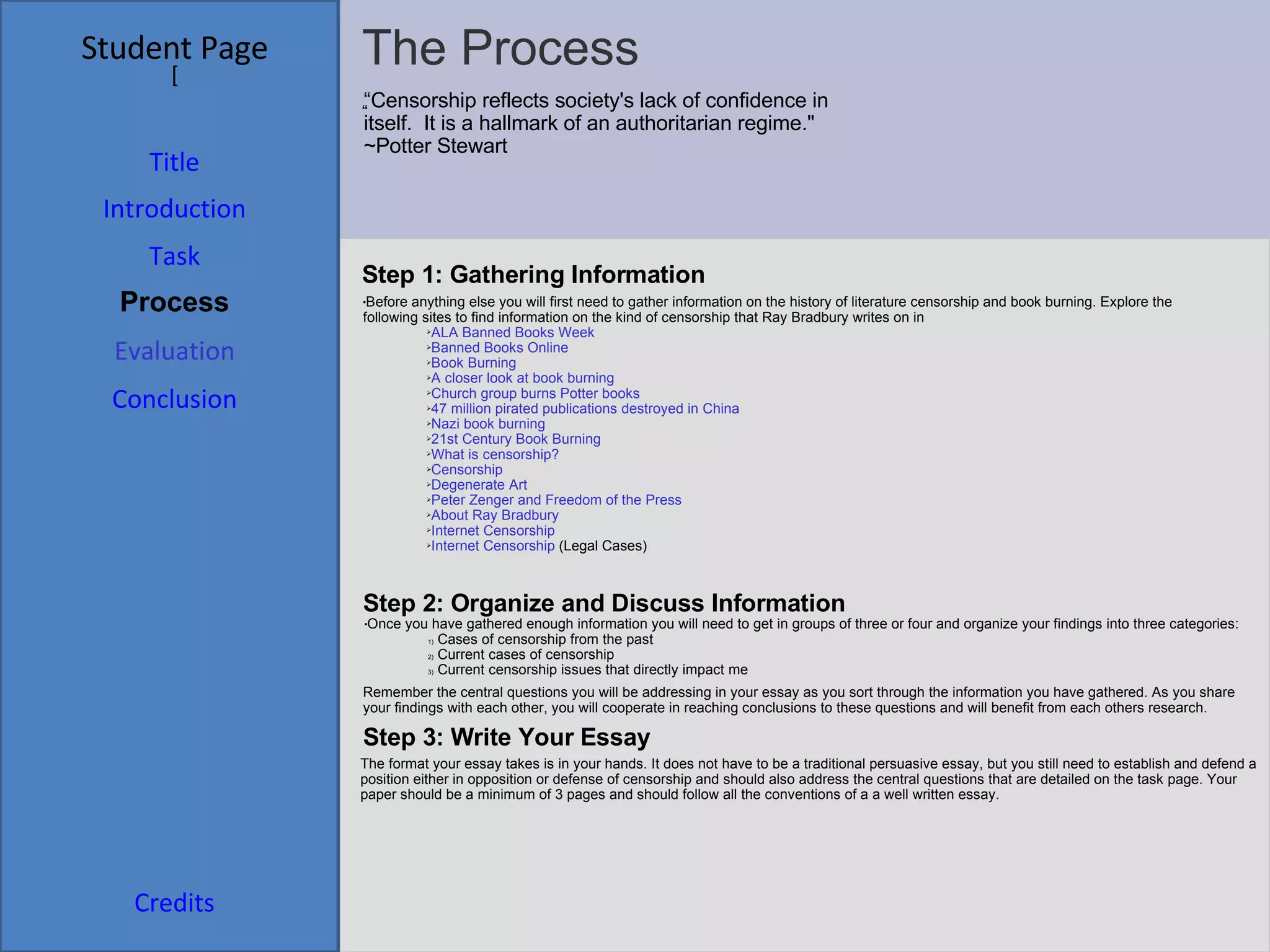 Fahrenheit 451 WebQuest | PPT