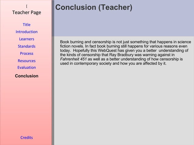 Fahrenheit 451 WebQuest | PPT