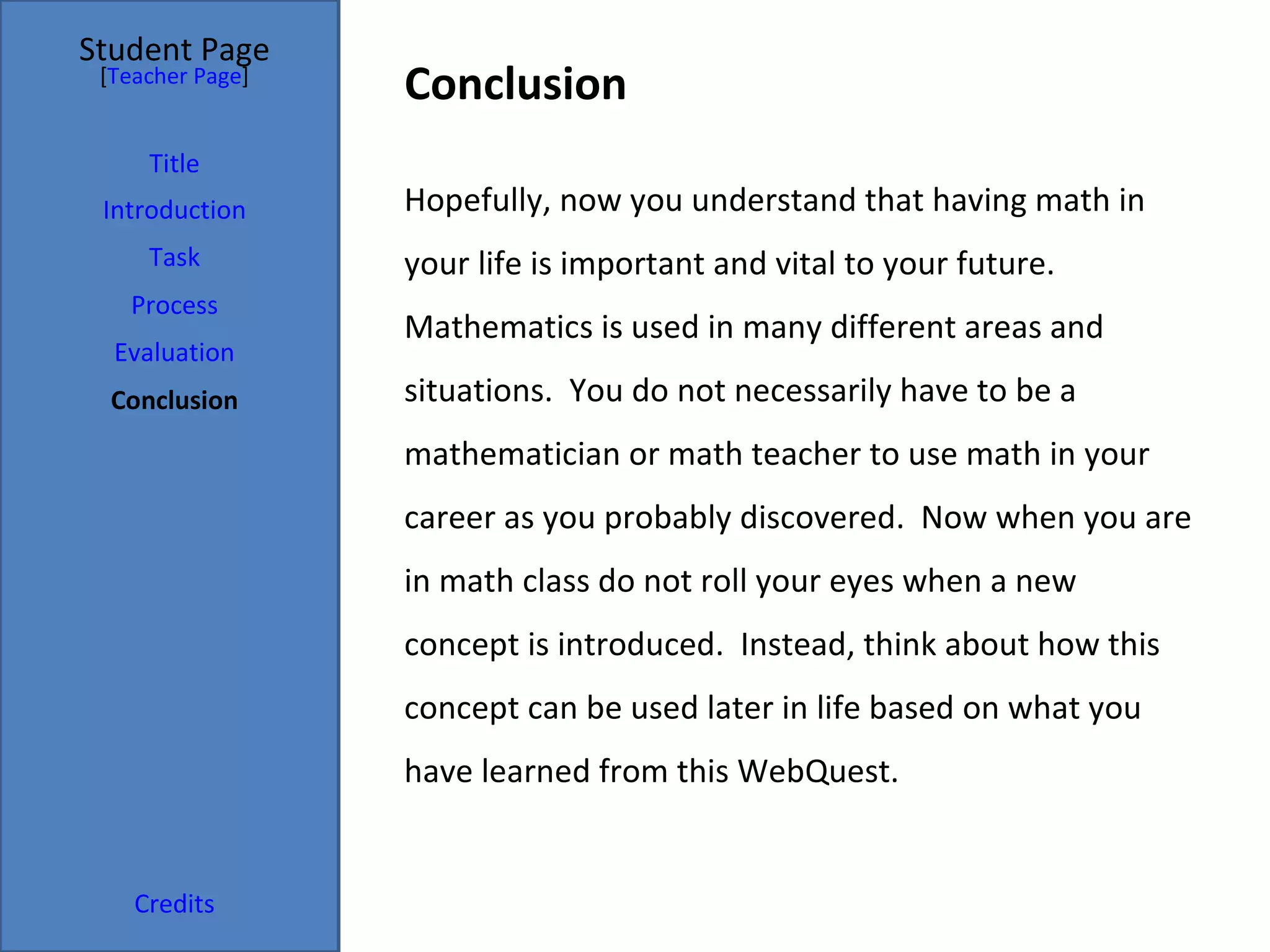 Mathematics WebQuest | PPT