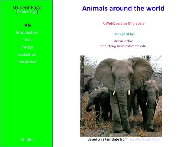 Webquest for endangered species | PPT | Environment | Science