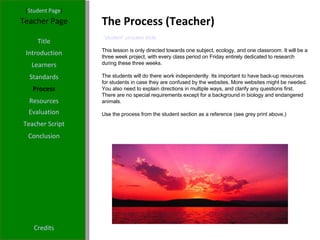 Webquest for endangered species | PPT | Environment | Science