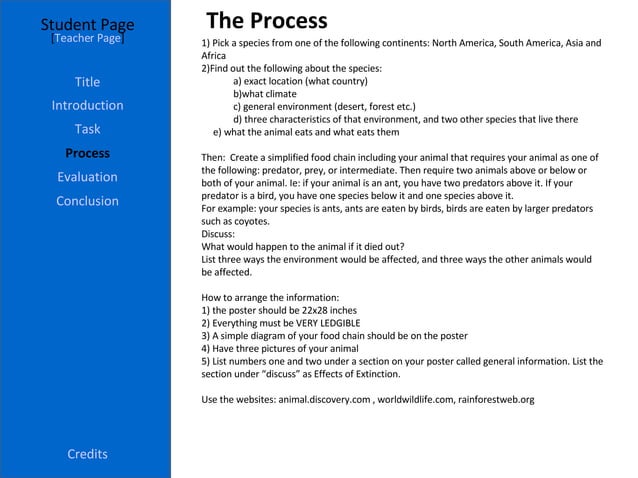 Webquest for endangered species | PPT | Environment | Science