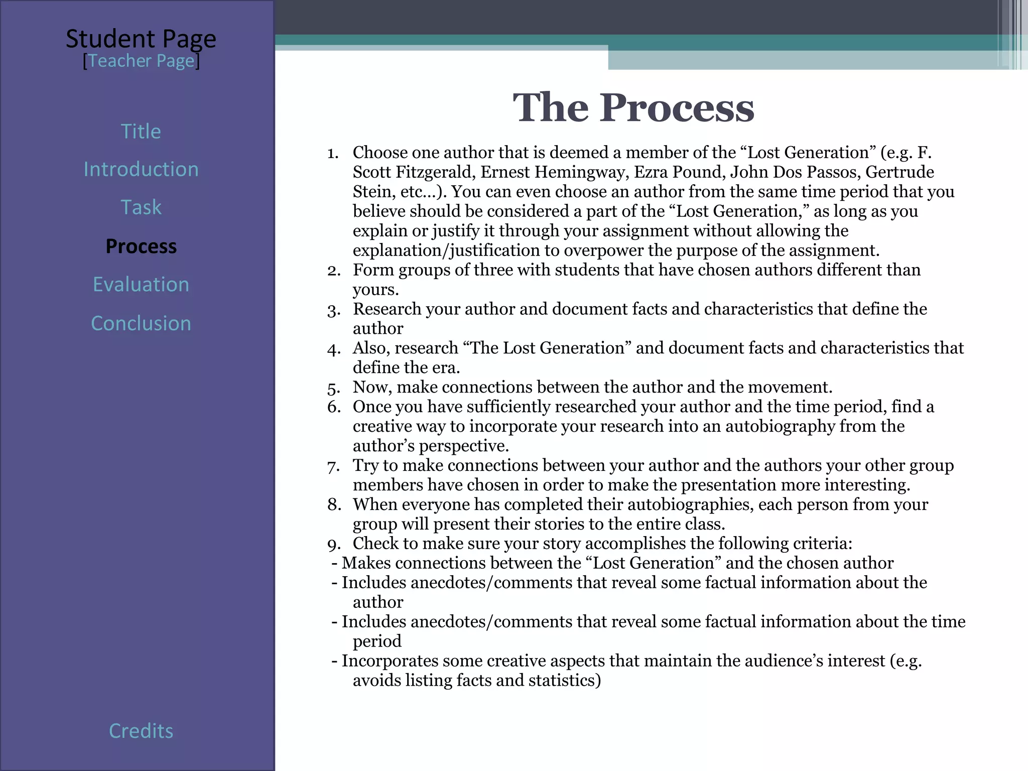 Webquest Project | PPT