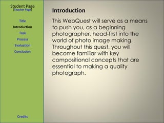 Intro to Photography Webquest | PPT