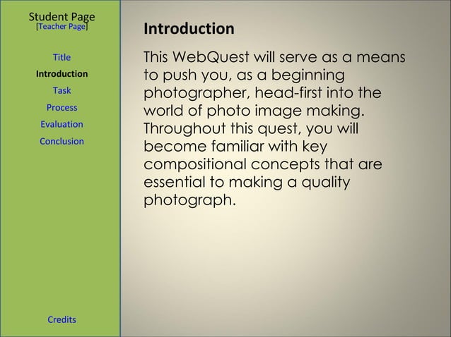 Intro to Photography Webquest | PPT