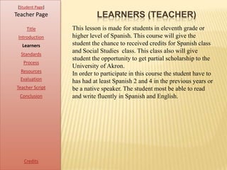 Webquest spanish culture | PPTX