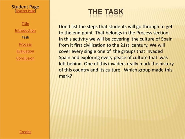 Webquest spanish culture | PPT | Free Download