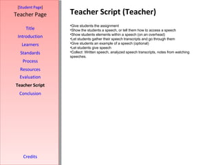 Webquest- Speeches | PPT