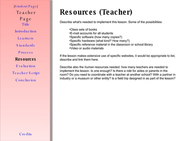 WebQuest Template | PPT | Educational Assessment | Education