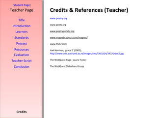 Poetry WebQuest | PPT