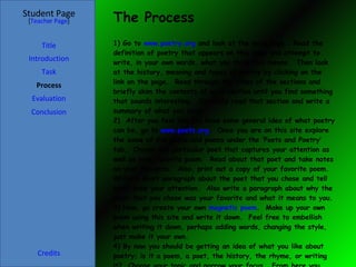 Poetry WebQuest | PPT
