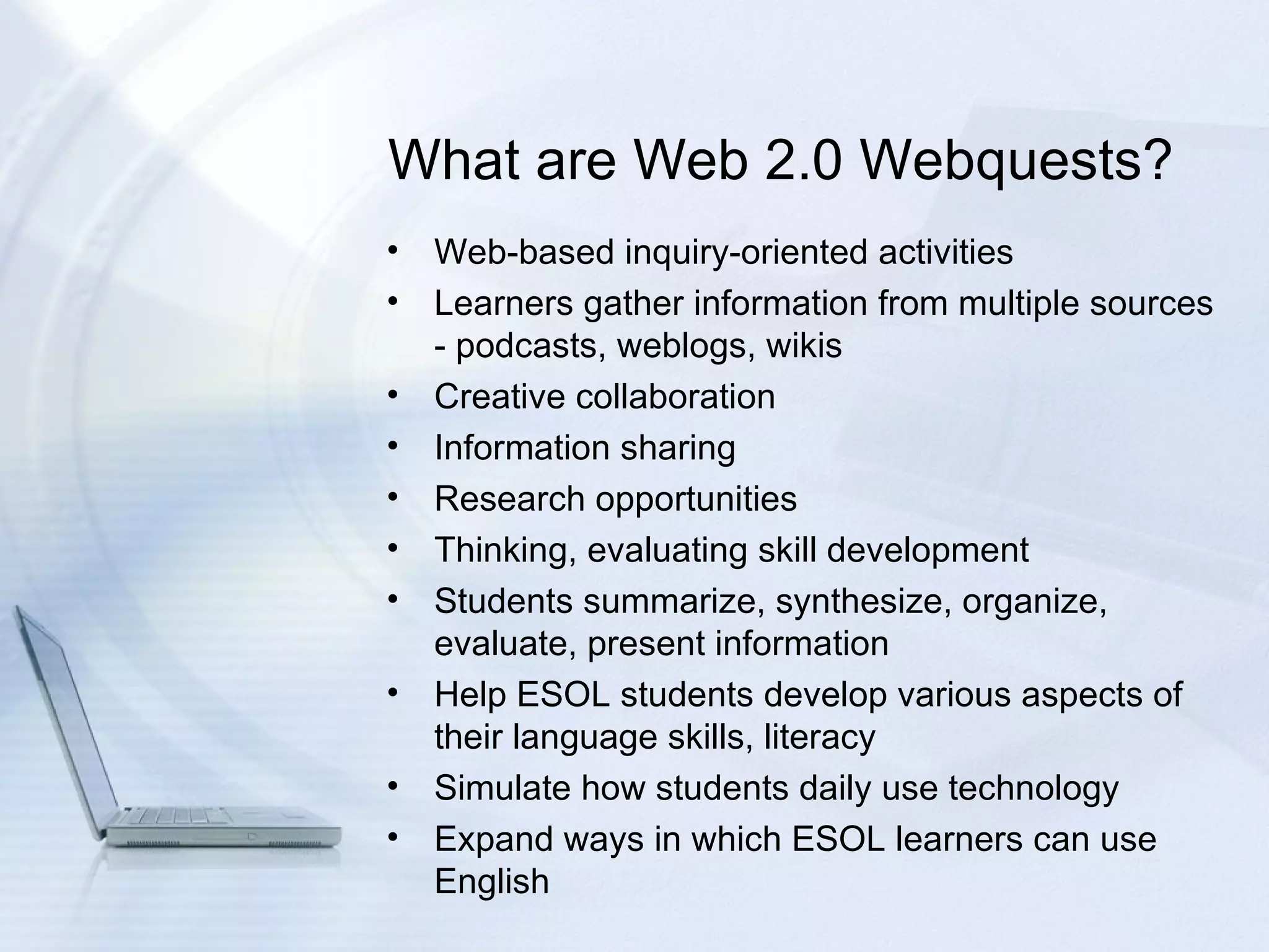 Webquest 2.0 Presentation | PPT