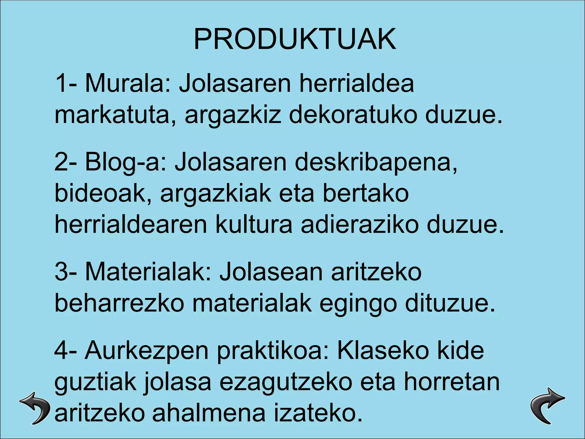 Munduko Jolasak | PPT