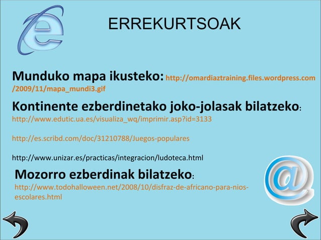 Munduko Jolasak | PPT