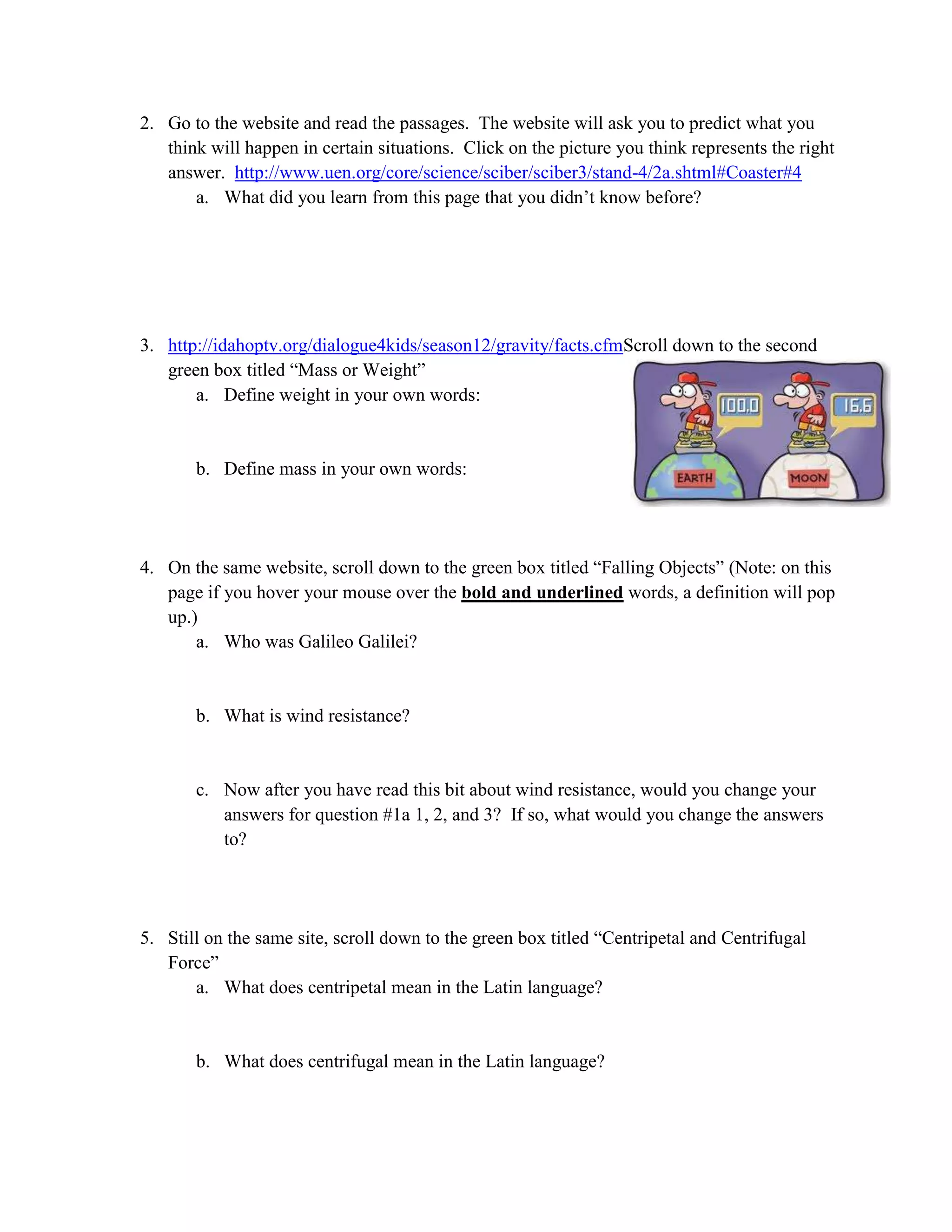 Webquest | DOCX | Physics | Science