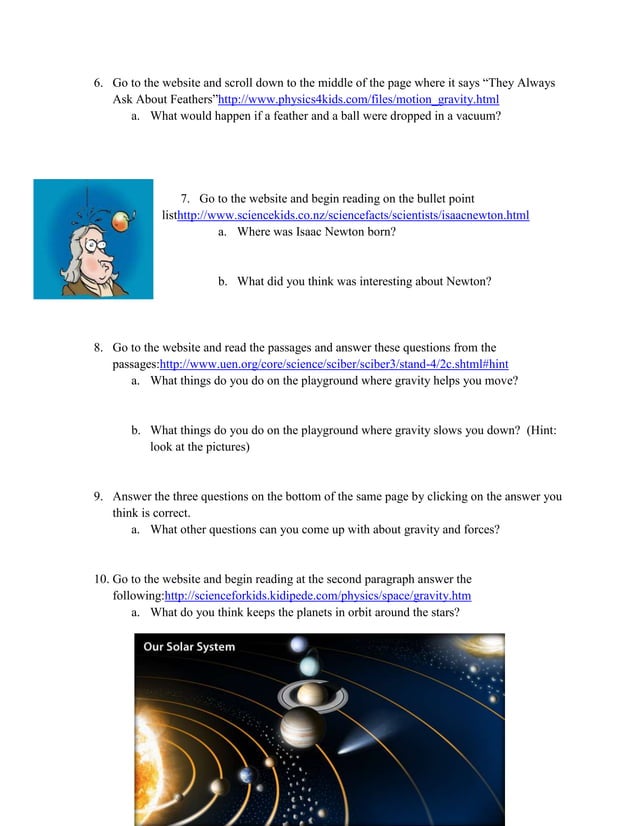 Webquest | DOCX | Physics | Science