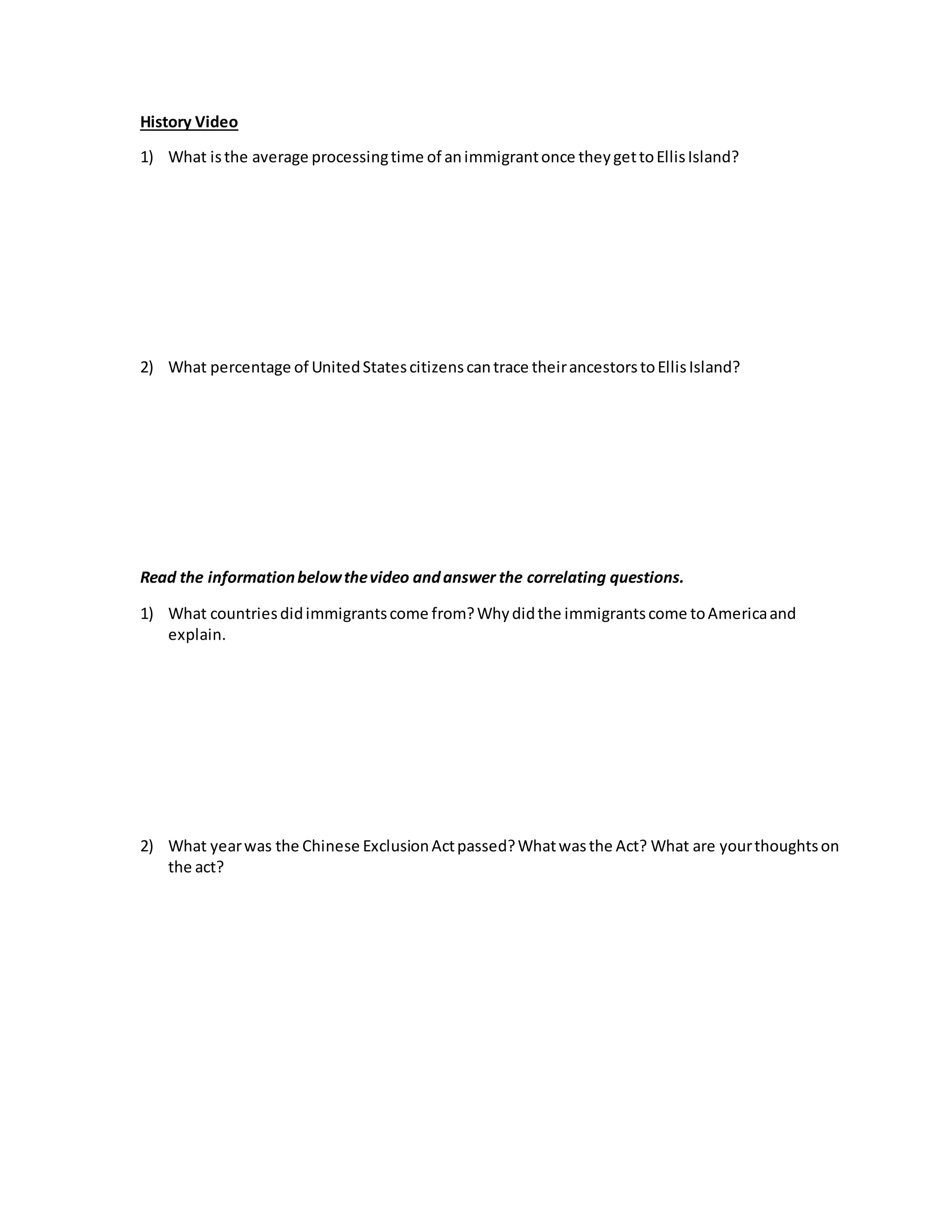 WebQuest Ellis Island | DOCX