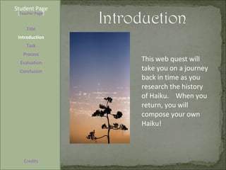 Haiku Web Quest | PPT