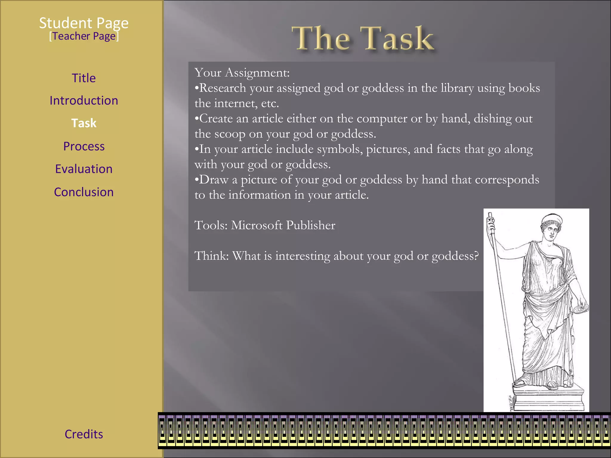 Greek Mythology Webquest | PPT