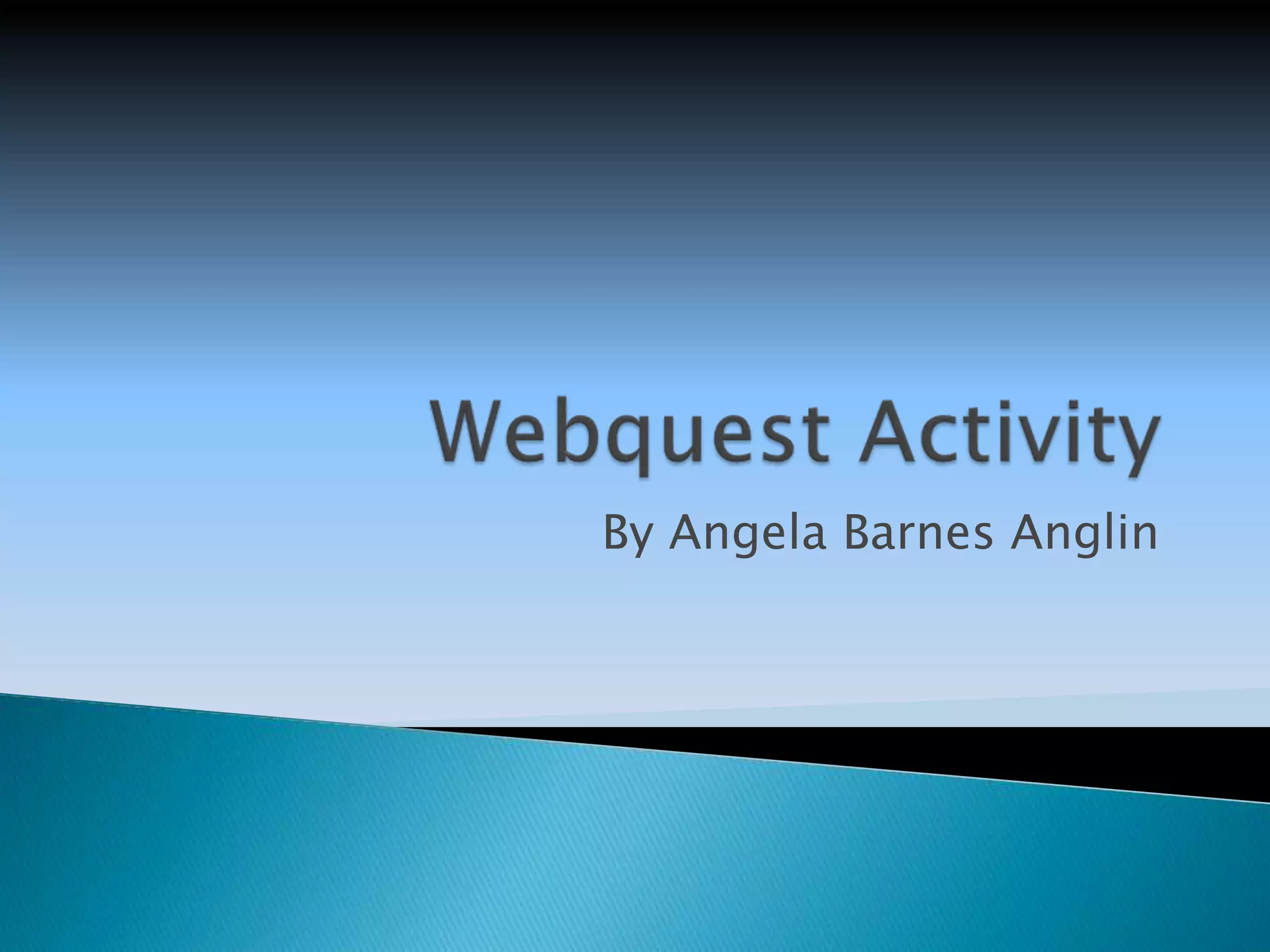 Webquest activity | PPTX | Special Education | Education