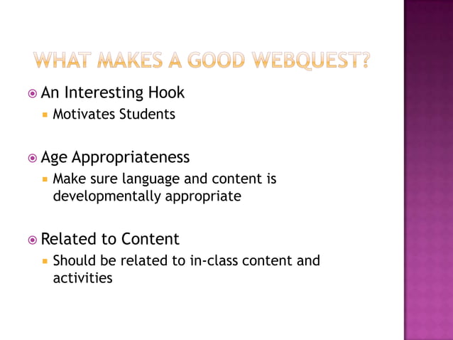 Webquest Introduction | PPT