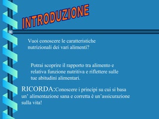 WEBQUEST_ALIMENTAZIONE | PPT