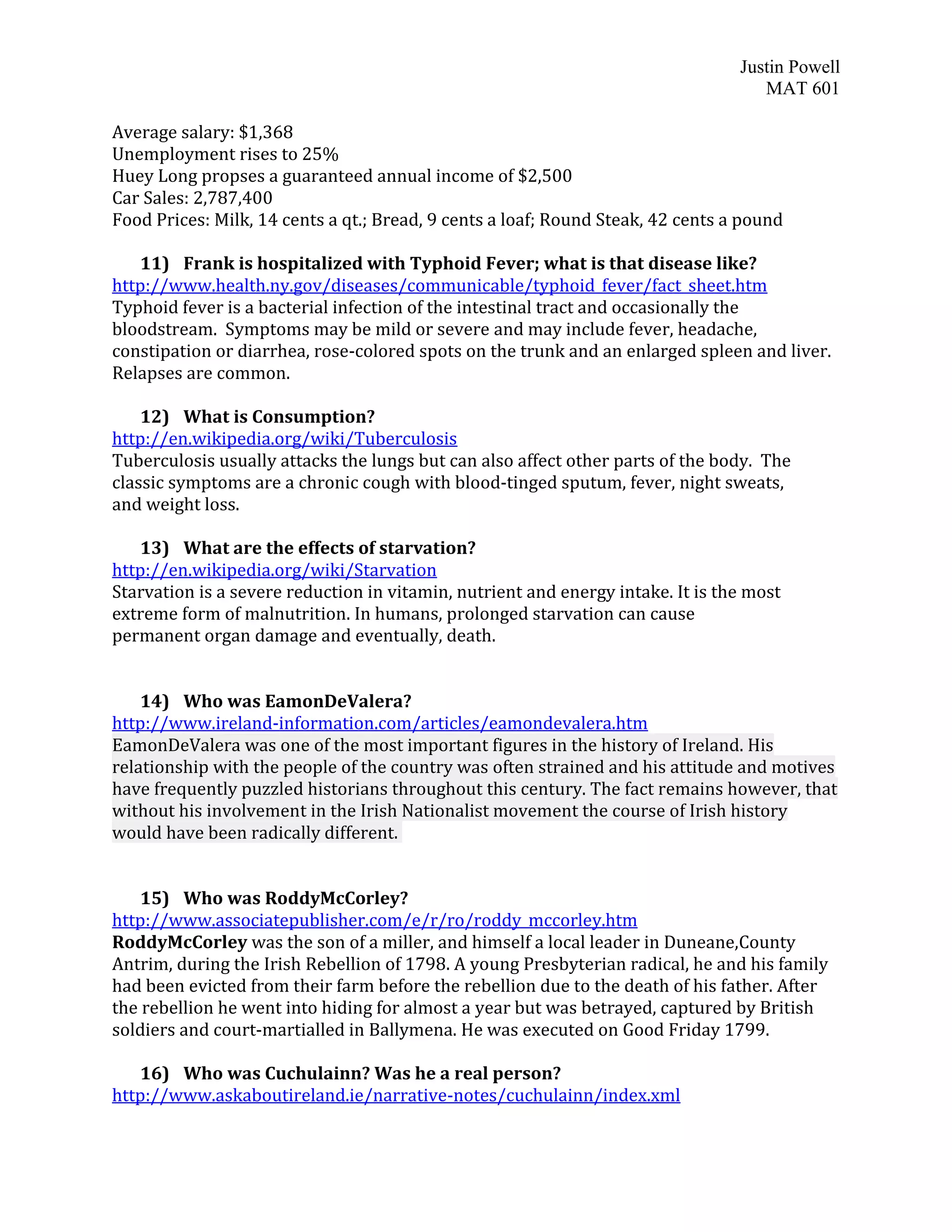 Webquest Angelas Ashes plus Answers | DOCX