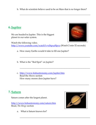 Webquest assignment | PDF