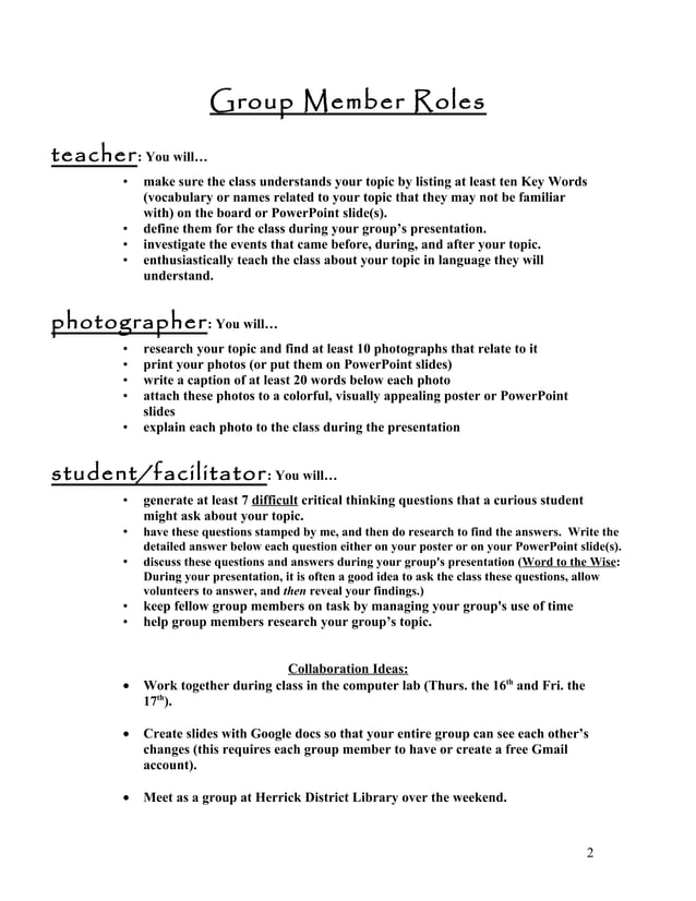 Webquest assignment packet | PDF