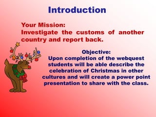 Webquest christmas around the world | PPT