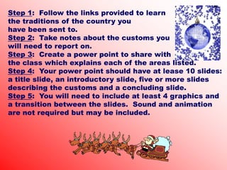 Webquest christmas around the world | PPT