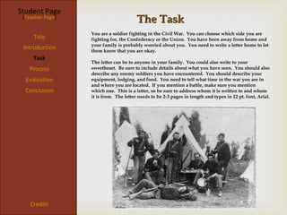 Web quest civil war 1 | PPT