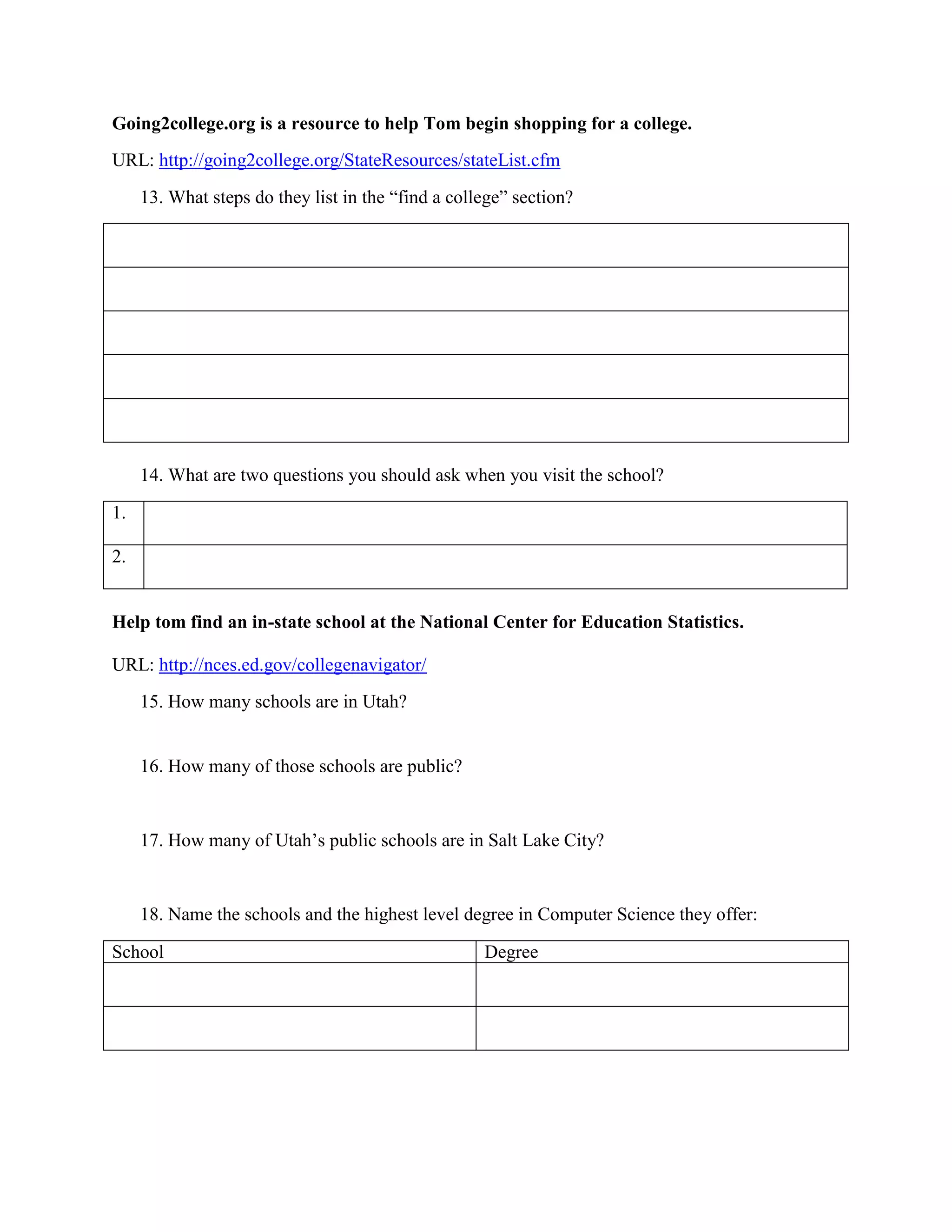 Webquest college | DOCX | Student Financial Aid | Financial Assistance