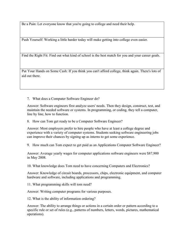 Webquest college answer sheet | PDF