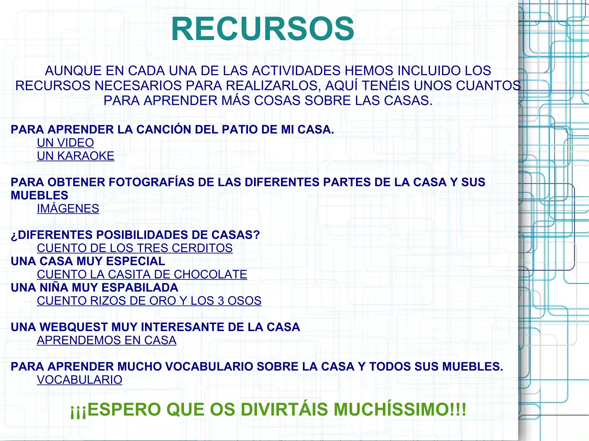 Webquest conozcamos nuestra casa | ODP