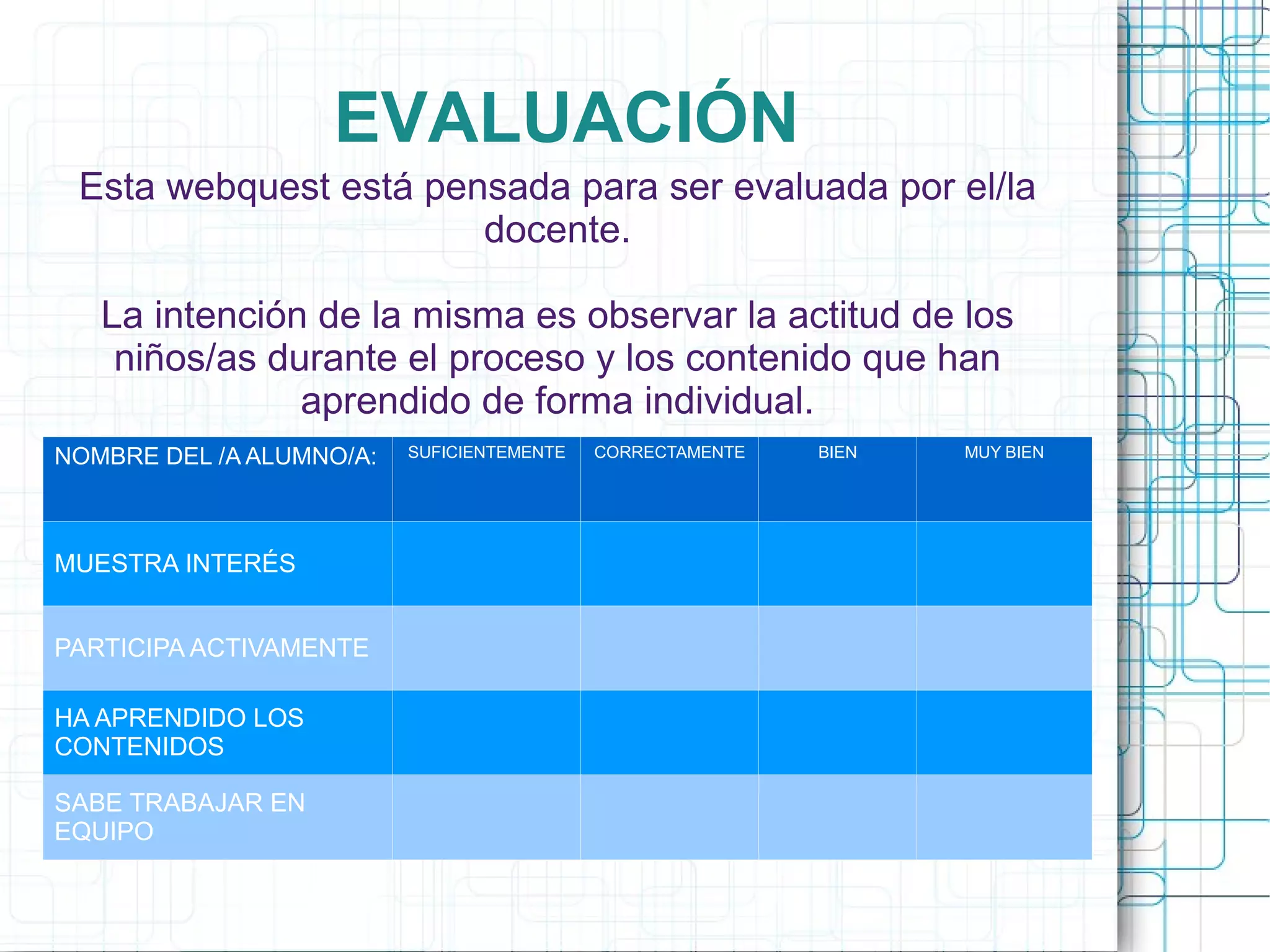 Webquest conozcamos nuestra casa | ODP
