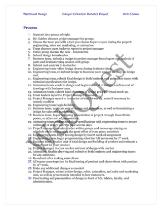 Web Quest Design Robotics Edelen | DOC