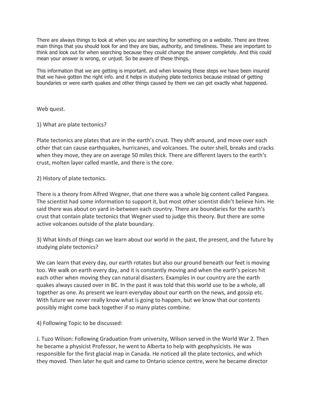 Webquest; Geography! | PDF