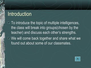 Webquest Multiple Intelligences | PPT